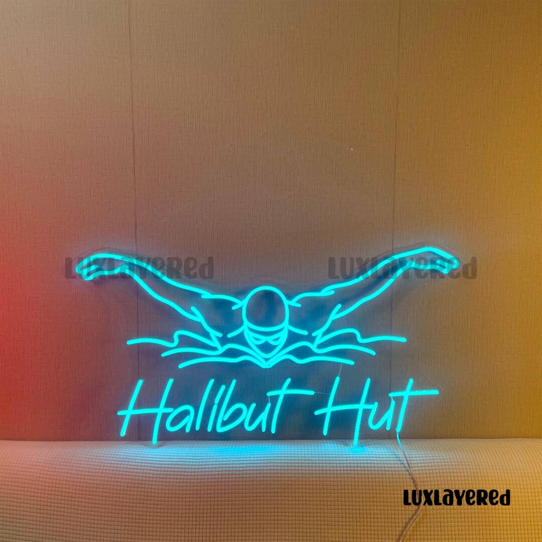 Custom Swimming Neon Sign – Personalized Swimmer LED Sign, Business ...