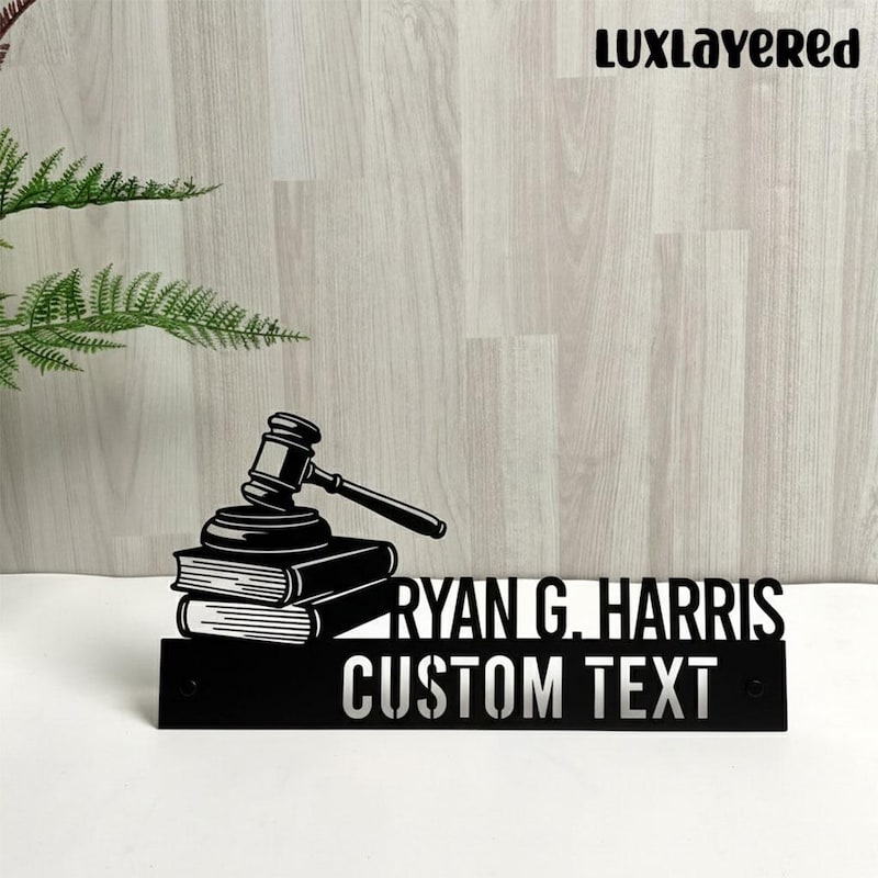 Judge Name Plate - Etsy