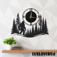Bigfoot Pendulum Clock | Sasquatch Clock | Kids Clock | Bigfoot Lover ...