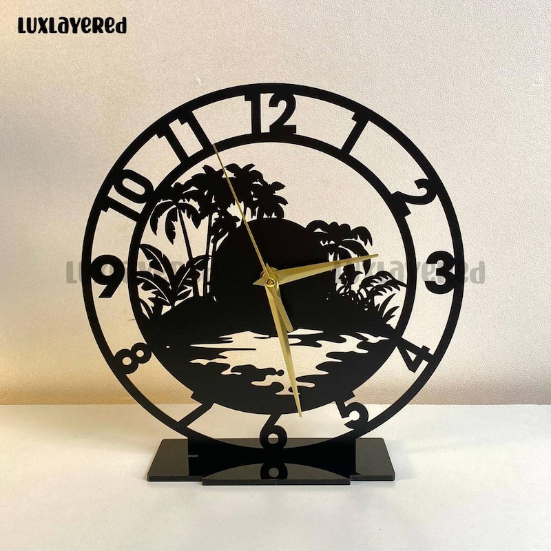 Palm Tree Clock - Etsy