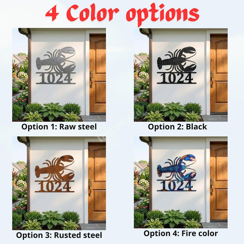 Motorcycle Metal House Number Sign, Custom Motorbike Address Plaque for ...