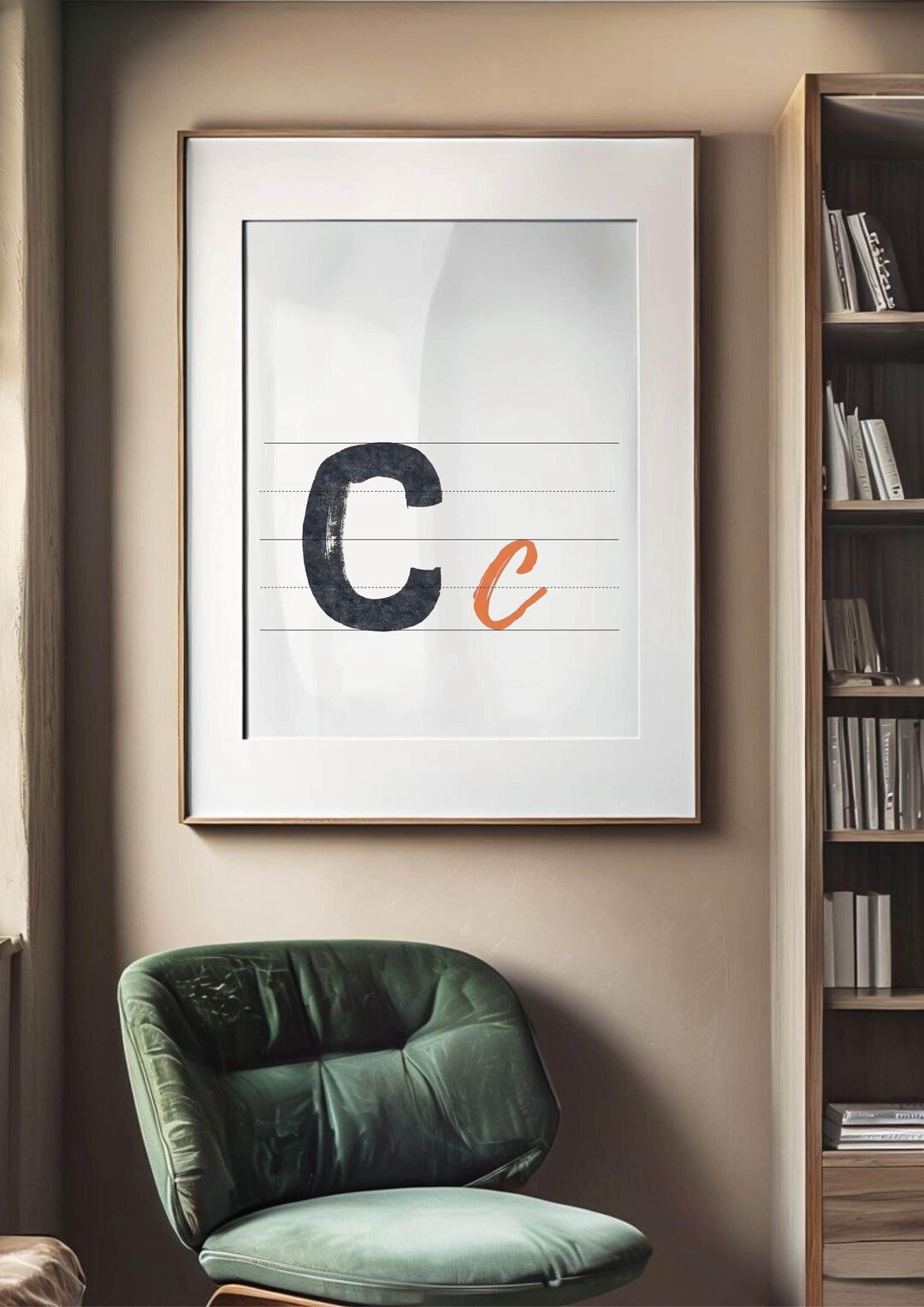 Printable Alphabet Letter C Wall Art | Digital Download Home Decor ...