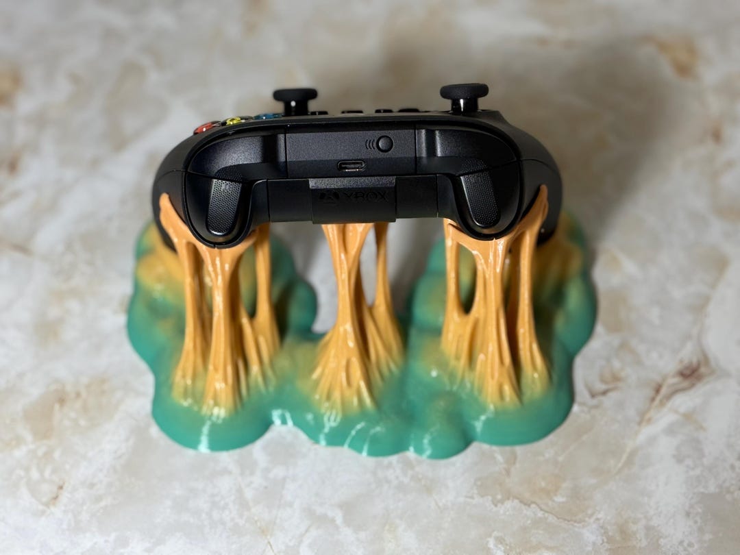 Sticky Slime Look 3D Printed Controller Holder - Stand for Xbox ...