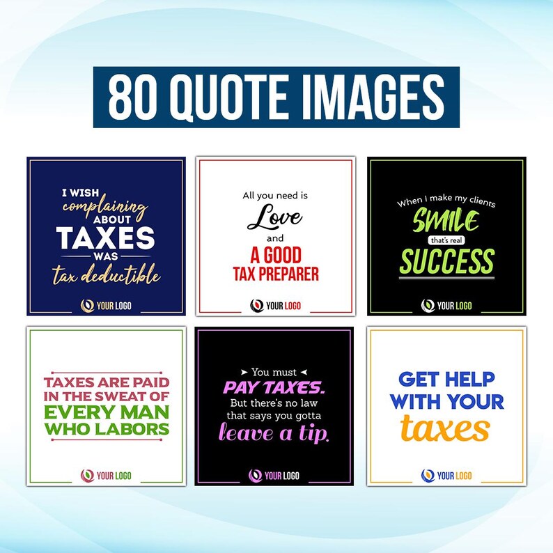 500 Tax Preparation Posts for Social Media - Etsy