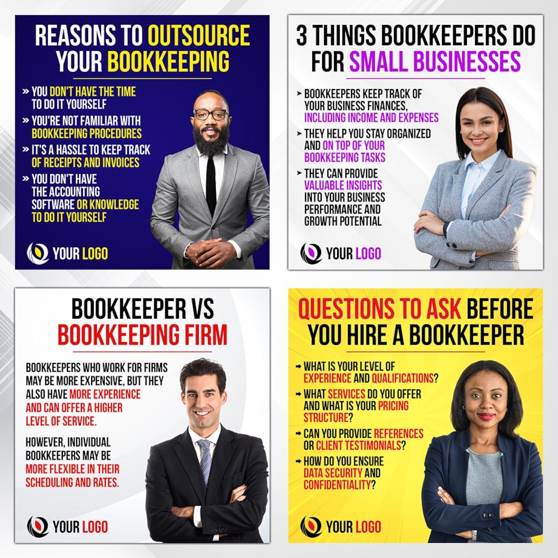 100 Bookkeeping Tips Flyers for Social Media - With Your Photo - Etsy