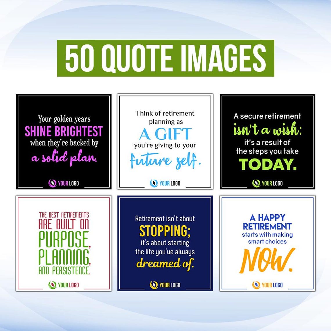 200 Retirement Planning Posts for Social Media With Your Logo and Brand ...