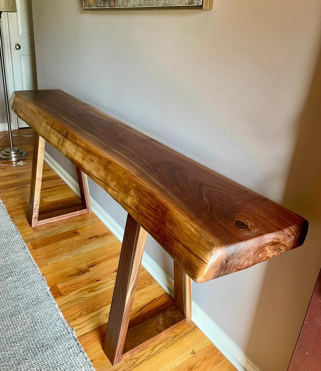 Rustic Live Edge Sofa Table - Etsy