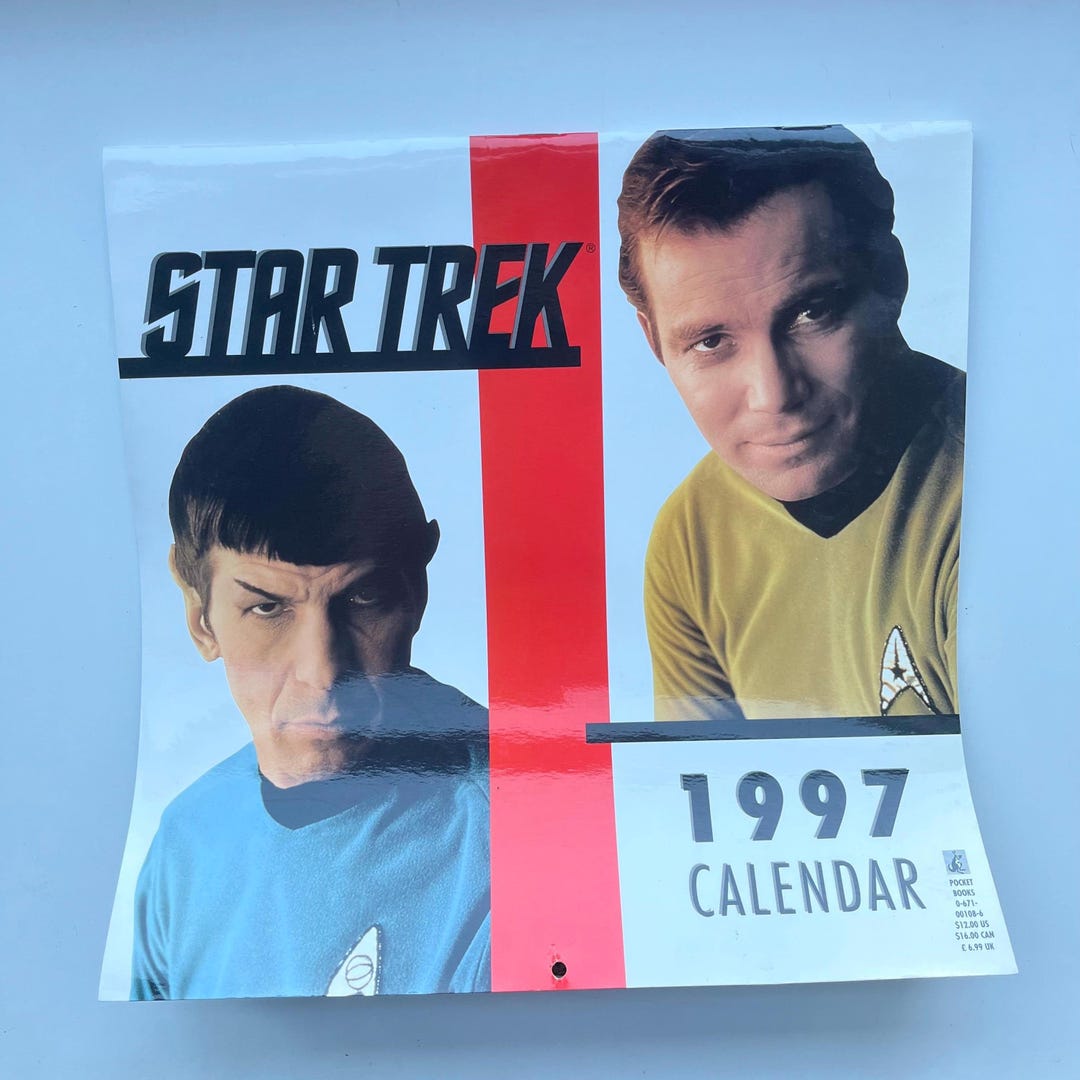 Star Trek Original Series 1996 and 1997 Calendars - Vintage TV Show ...
