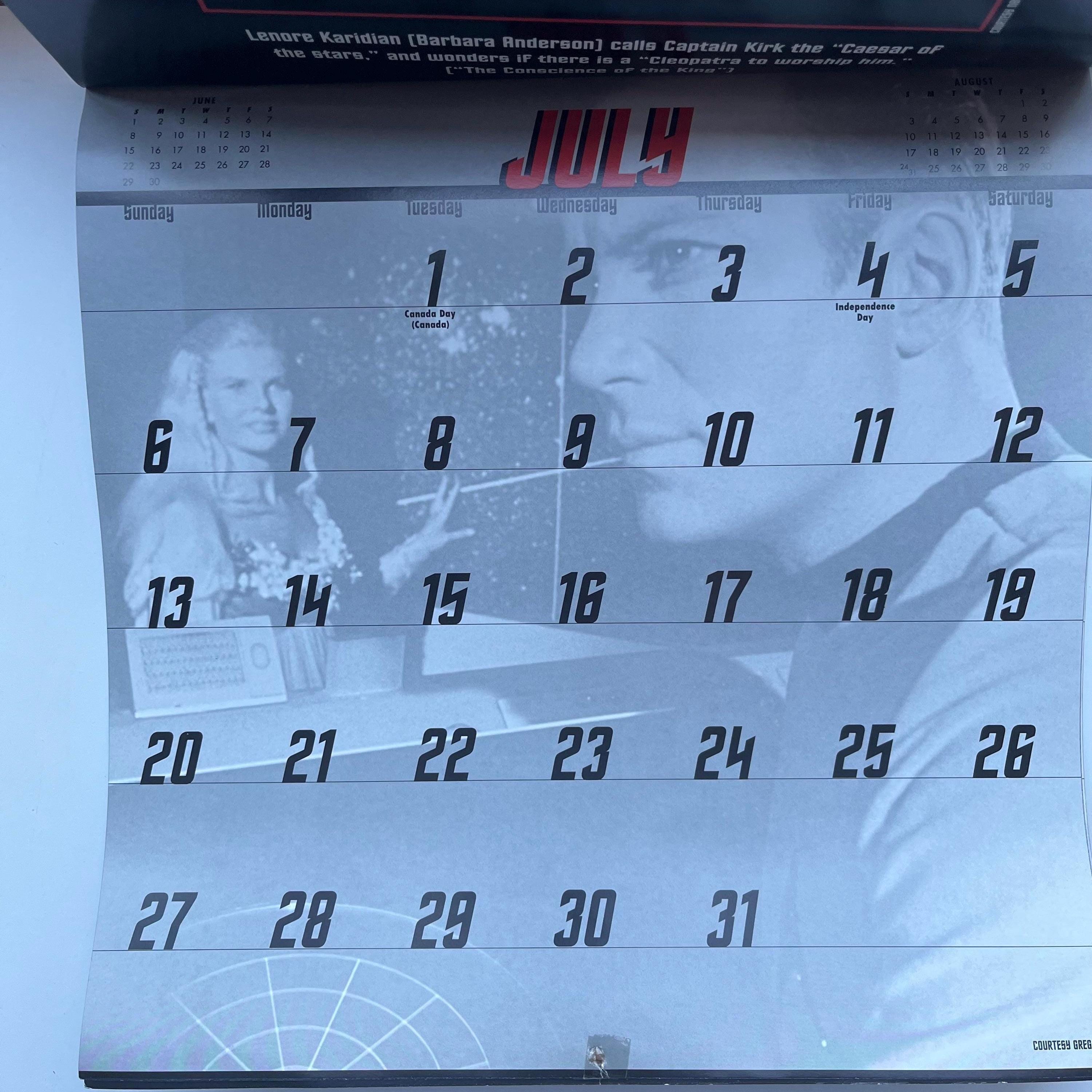 Star Trek Original Series 1996 and 1997 Calendars - Vintage TV Show ...