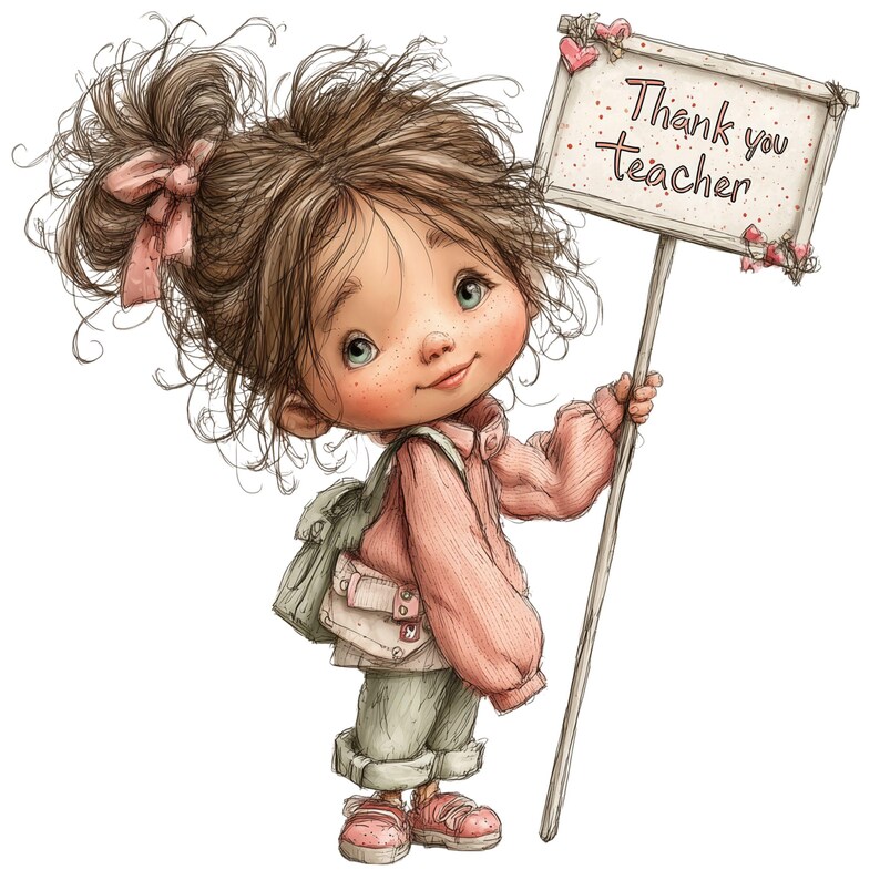 Thank You Teacher Clipart PNG Bundle - 19 Appreciation Designs for ...