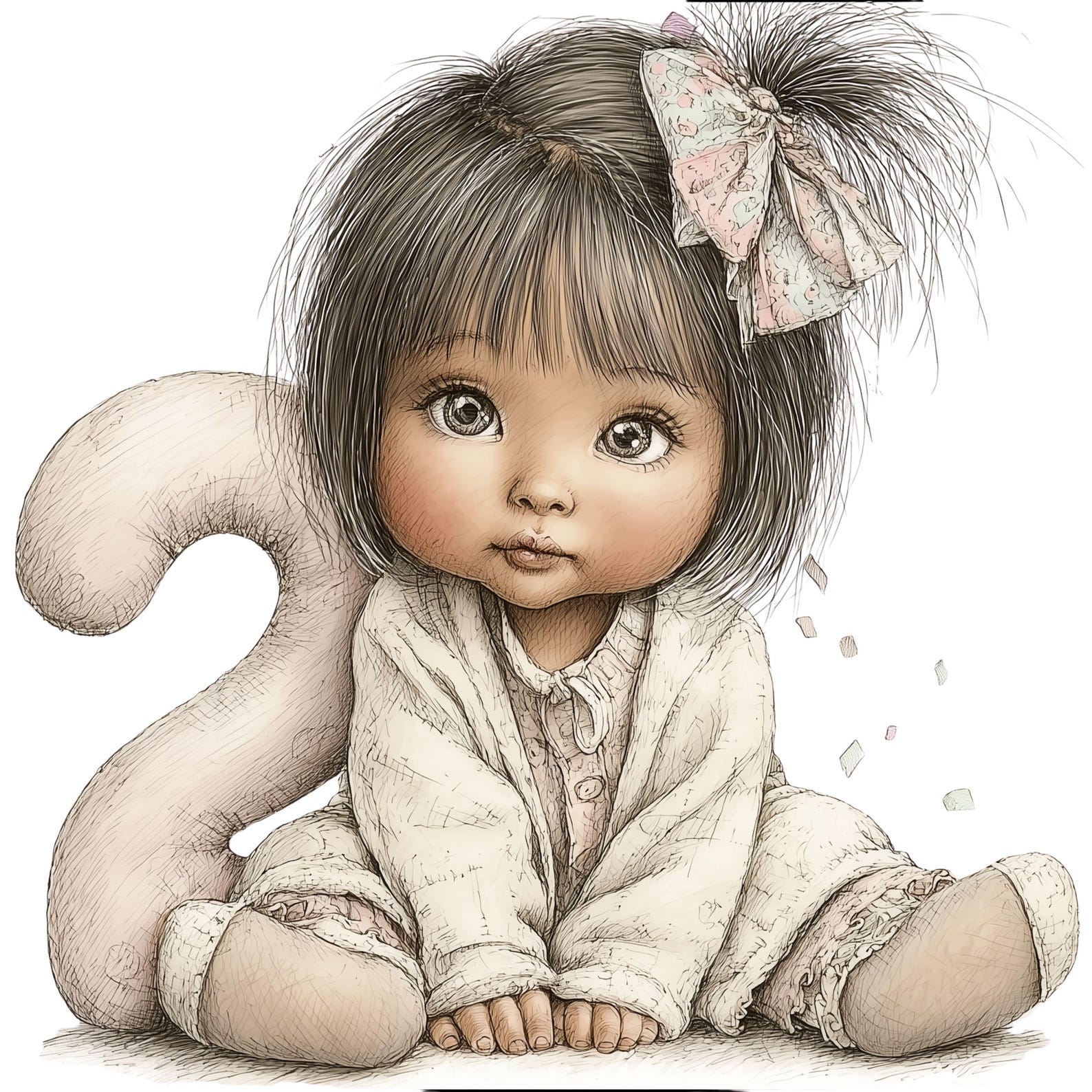 Birthday Girl Number Clipart 1–13 PNG, Birthday Numbers for Girls, Kids ...