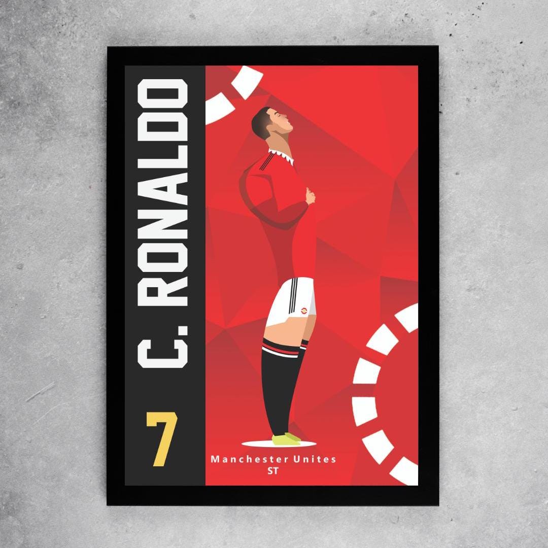 Cristiano Ronaldo Digital Poster | Iconic Prayer Pose Wall Art ...