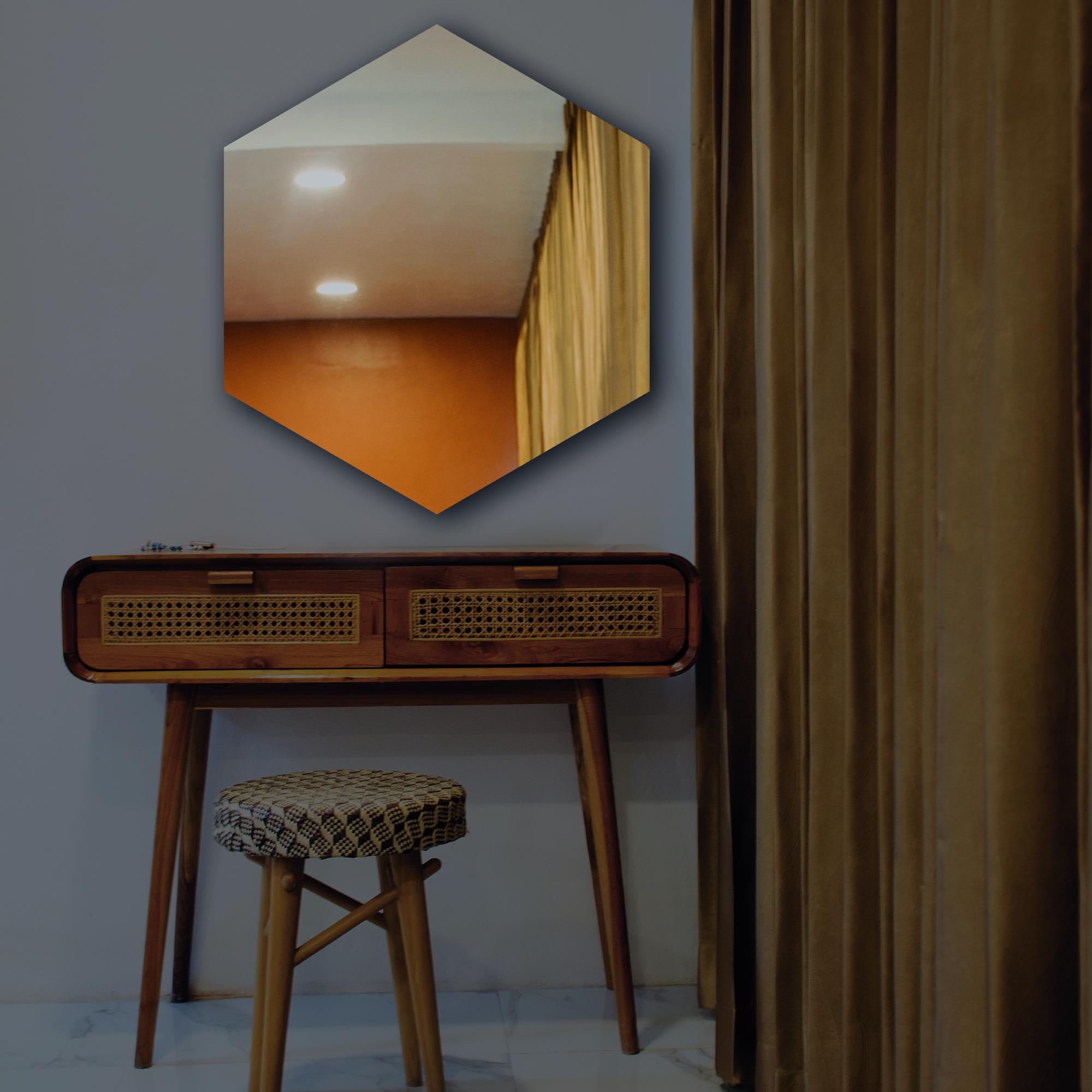 Hexagon LED Wall Mirror: Modern Backlit Geometric Mirror - Etsy