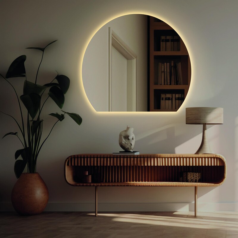 Half Moon Mirror - Etsy