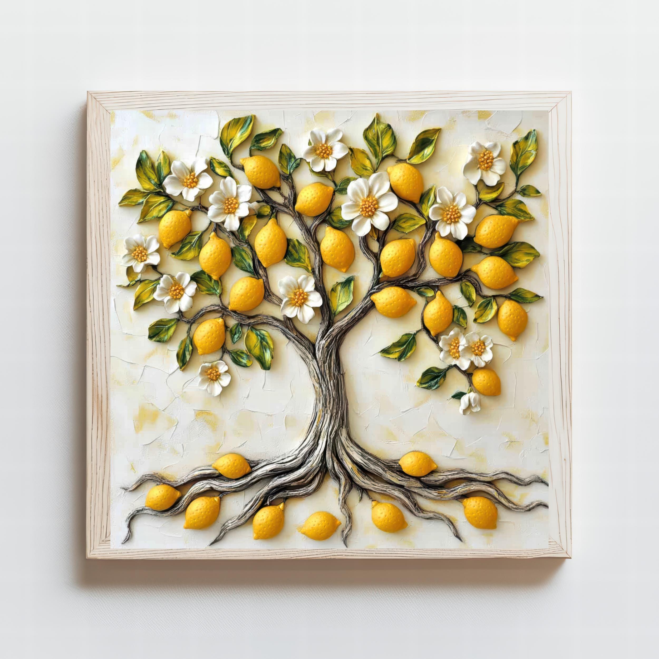 Lemon Wall Art Print, Trendy Wall Art Print, Lemon Wall Art Kitchen ...