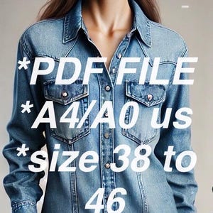 Jean Shirt Pattern , Jean Pattern , Jean Shirts Pattern - Etsy