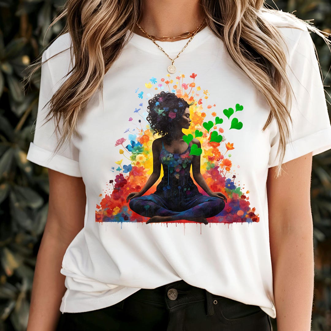 Heart Chakra T-shirt, Meditation, Inner Peace, Love, Gift for Her Tee ...