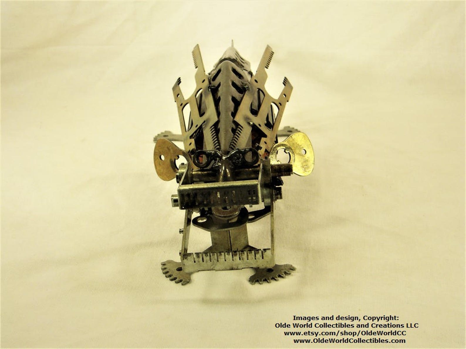 Welded Steel Steampunk Sculpture Otter-crocodile - Etsy