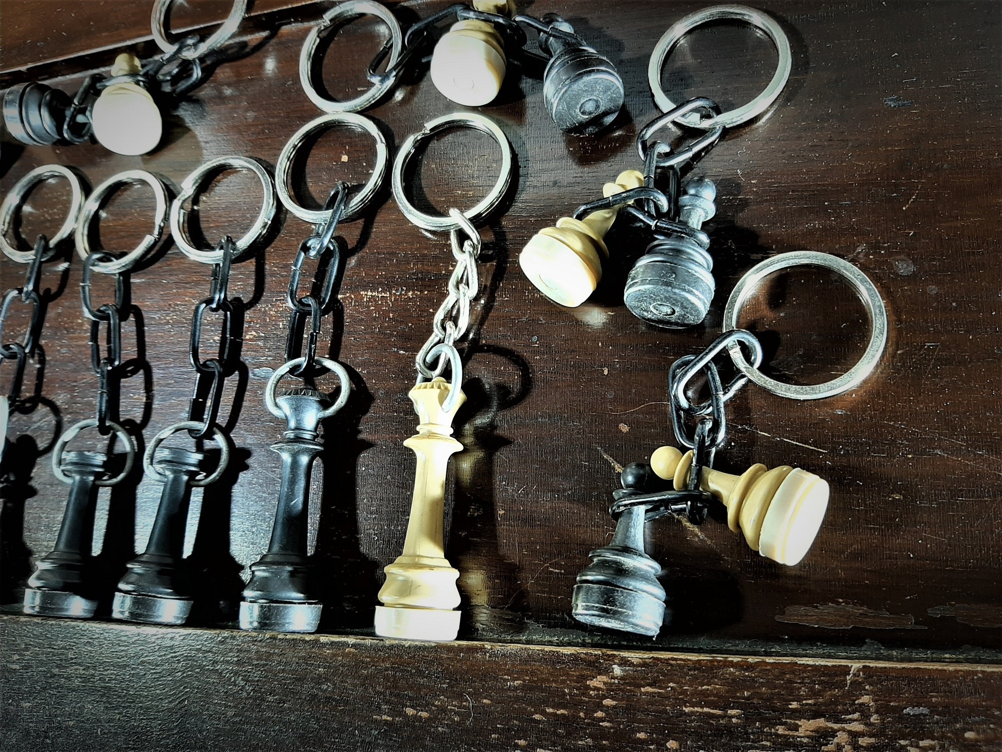 Chess Pieces Keychains Small Size - Etsy