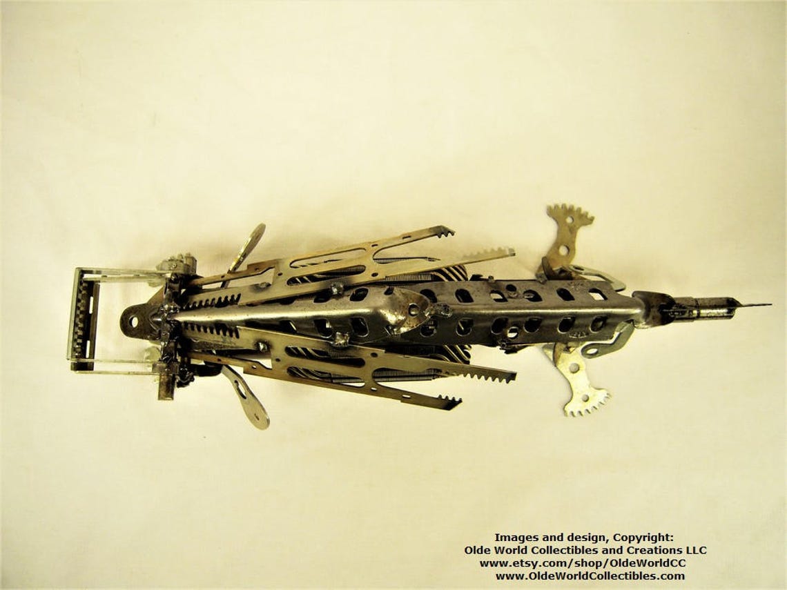 Welded Steel Steampunk Sculpture Otter-crocodile - Etsy