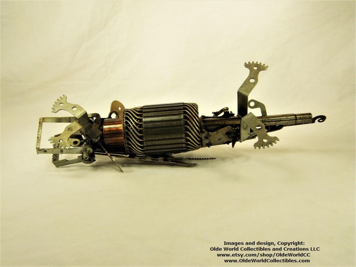 Welded Steel Steampunk Sculpture Otter-crocodile | Etsy