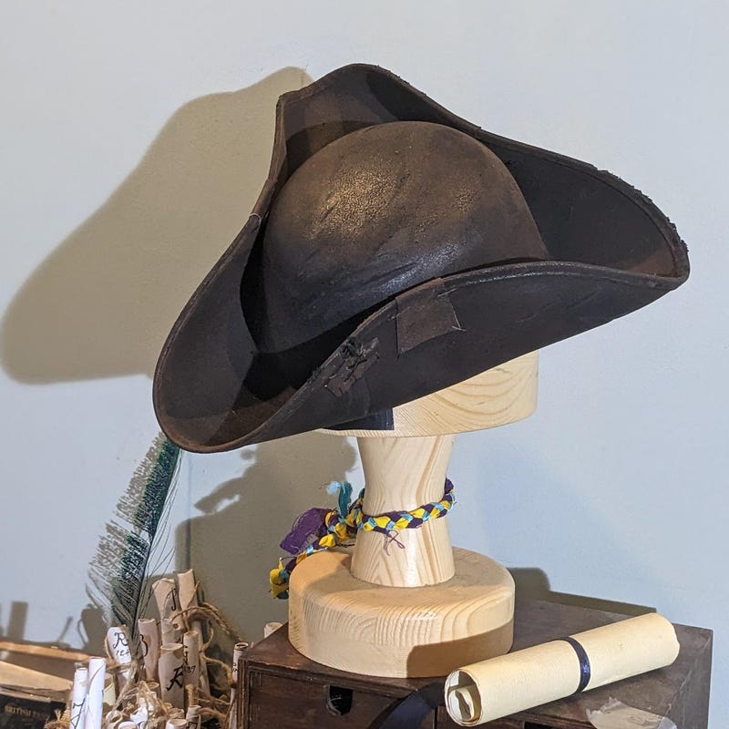 Black Pirate Hat - Etsy