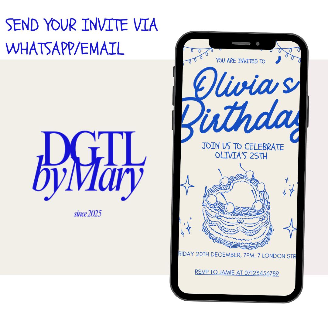 Birthday Party Invitation Downloadable - Etsy