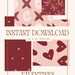 Pack 4 Diseños / Seamless Valentines pattern / Diseño digital ...