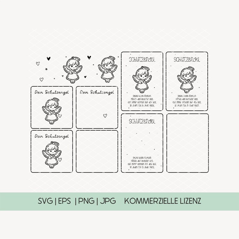 SVG Laser File Guardian Angel Including Commercial License | EPS PNG ...