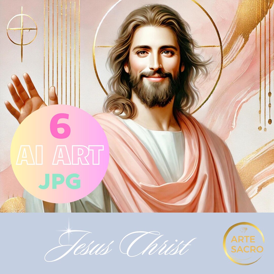 Jesus Christ Ascended Master Spiritual Art - Set A (6 Designs, 12 ...