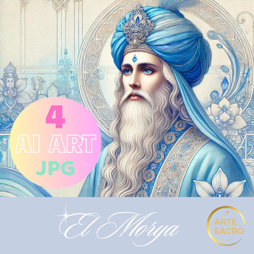 El Morya Ascended Master Spiritual Art - Set A (4 Designs, 8 Digital ...