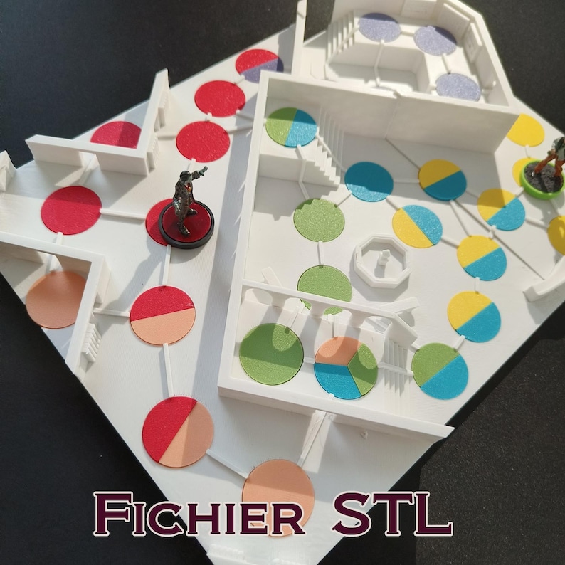 3D Map "sunnydale High" for the Board Game Unmatched Buffy the Vampire ...