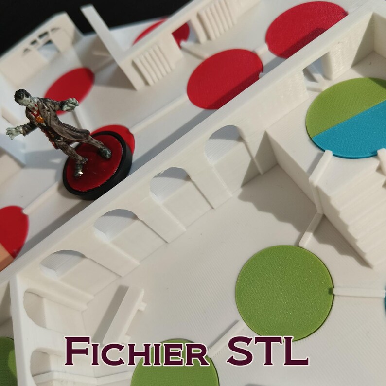 3D Map "sunnydale High" for the Board Game Unmatched Buffy the Vampire ...