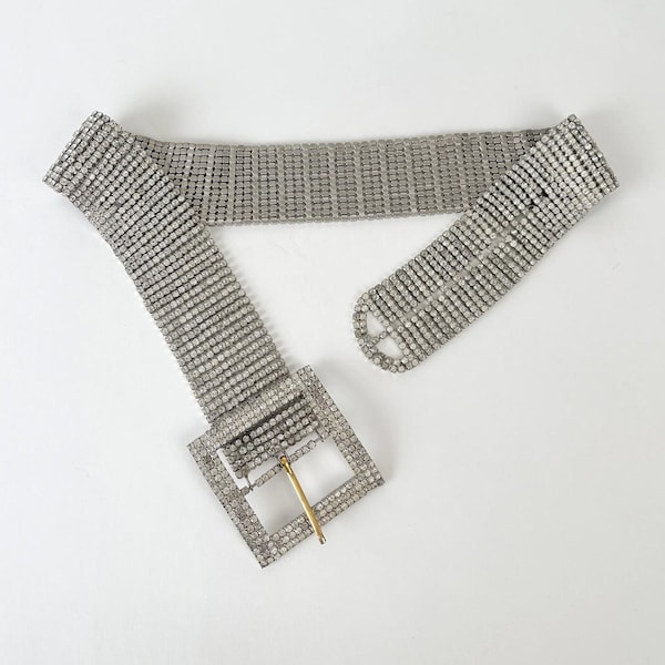 Rhinestone Belt - Etsy