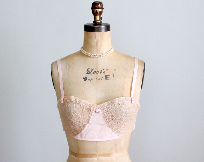 Vintage 1920s Bra : 20s 30s Lace and Silk Brassiere - Etsy