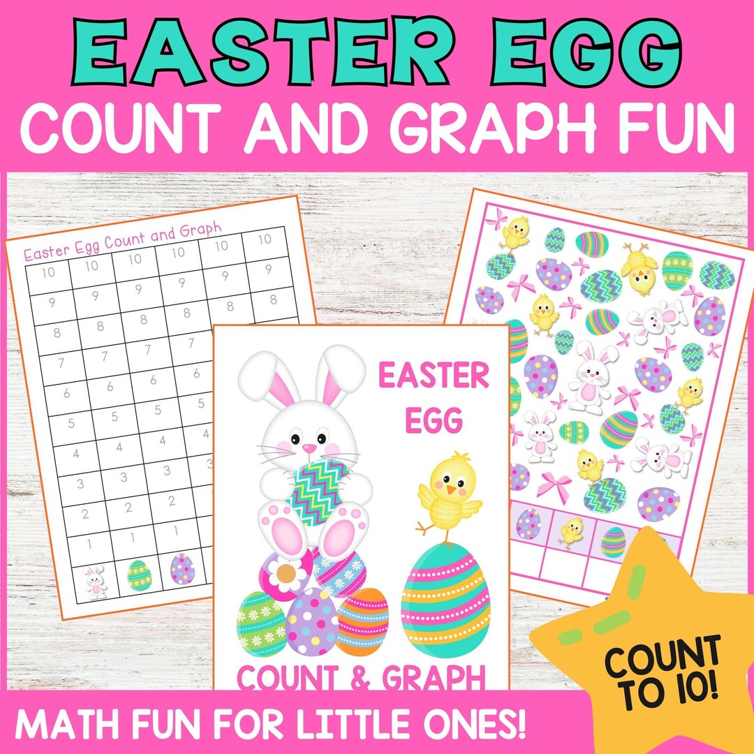 Easter Egg Count & Graph Printable | Fun Math Activity for Kids ...