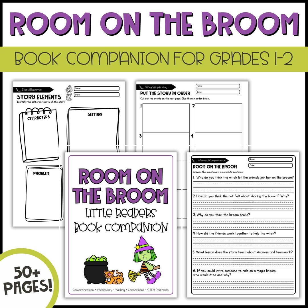 Room on the Broom Activities | Printable Book Companion | Comprehension ...