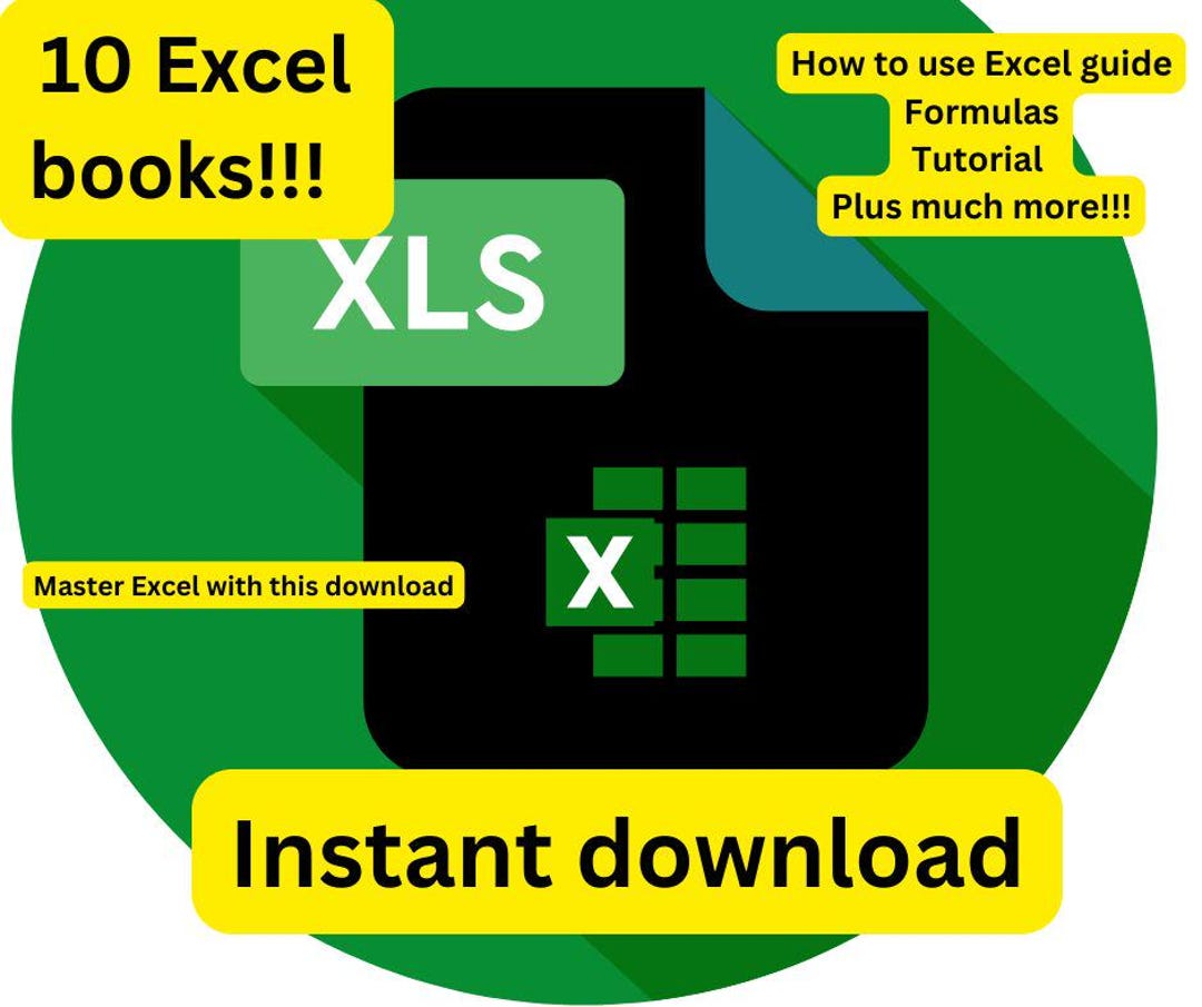 Excel 10 Digital Downloads - Instant Download on Purchase. Excel How to ...