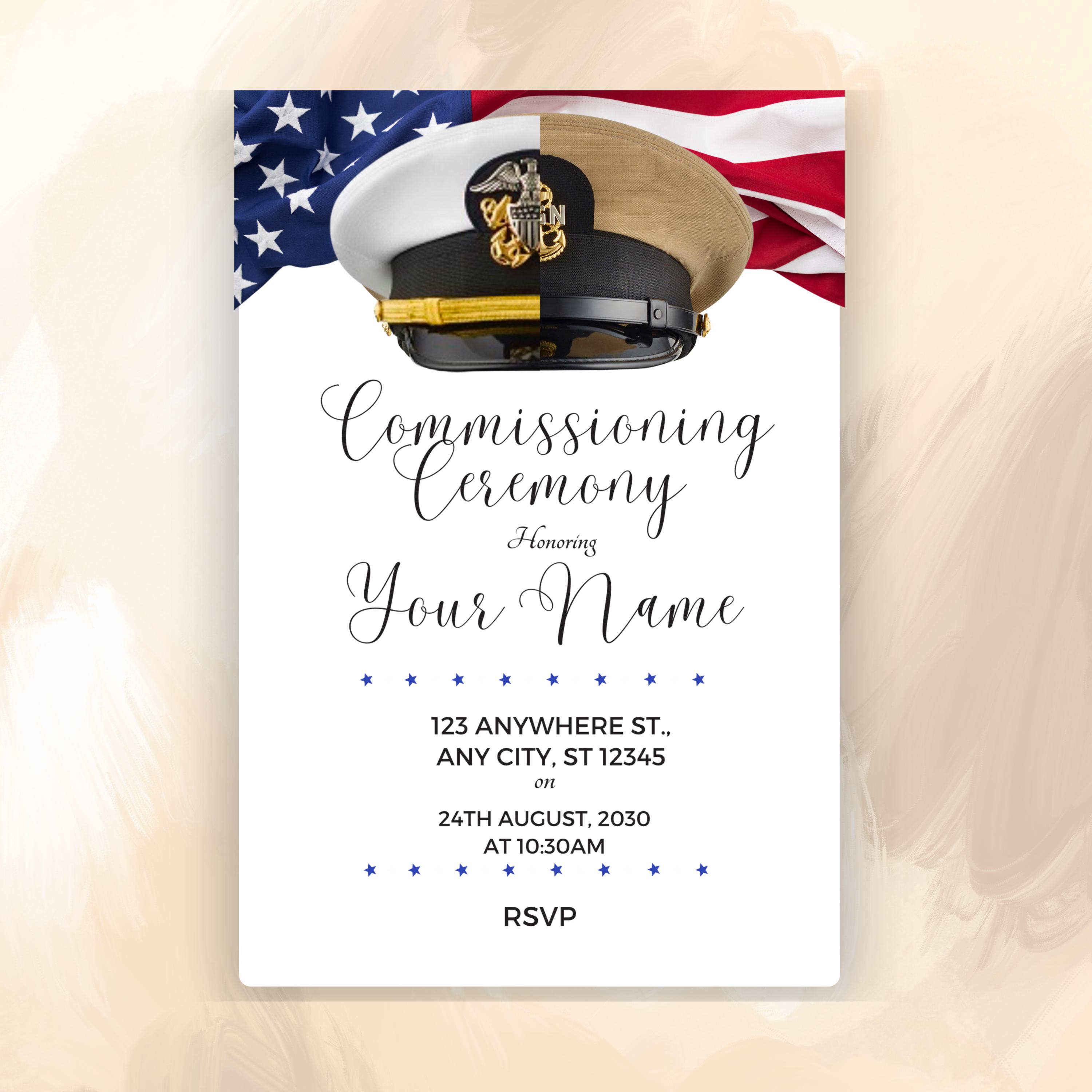 Commissioning Ceremony Invitation - Etsy