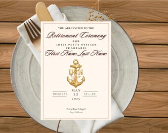 Commissioning Ceremony Invitation, Military Invitation - Etsy