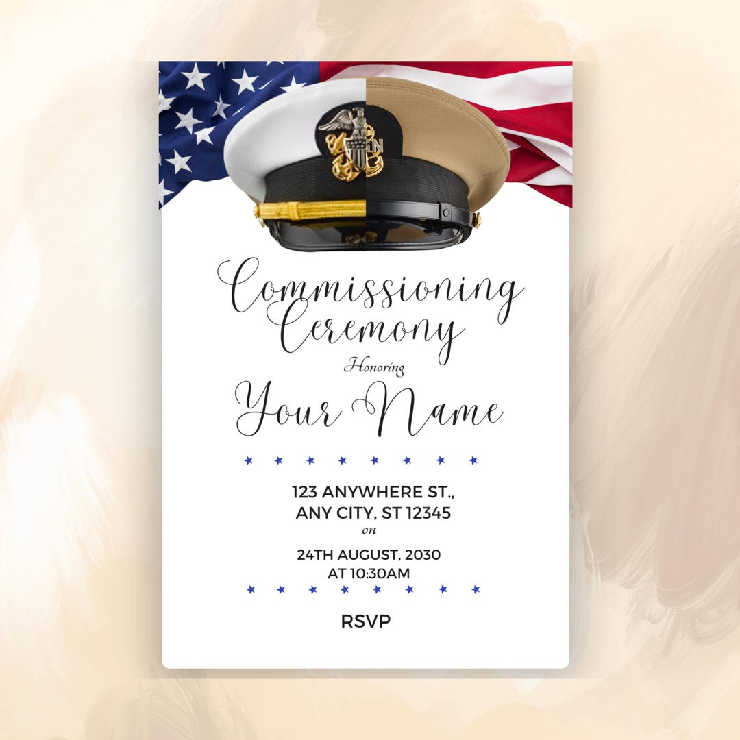 Commissioning Ceremony Invitation - Etsy