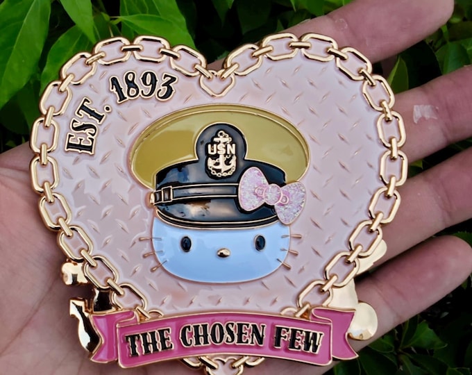 3D Hello Chief Navy Challenge Coin: Glitter CPO Collectible - Etsy