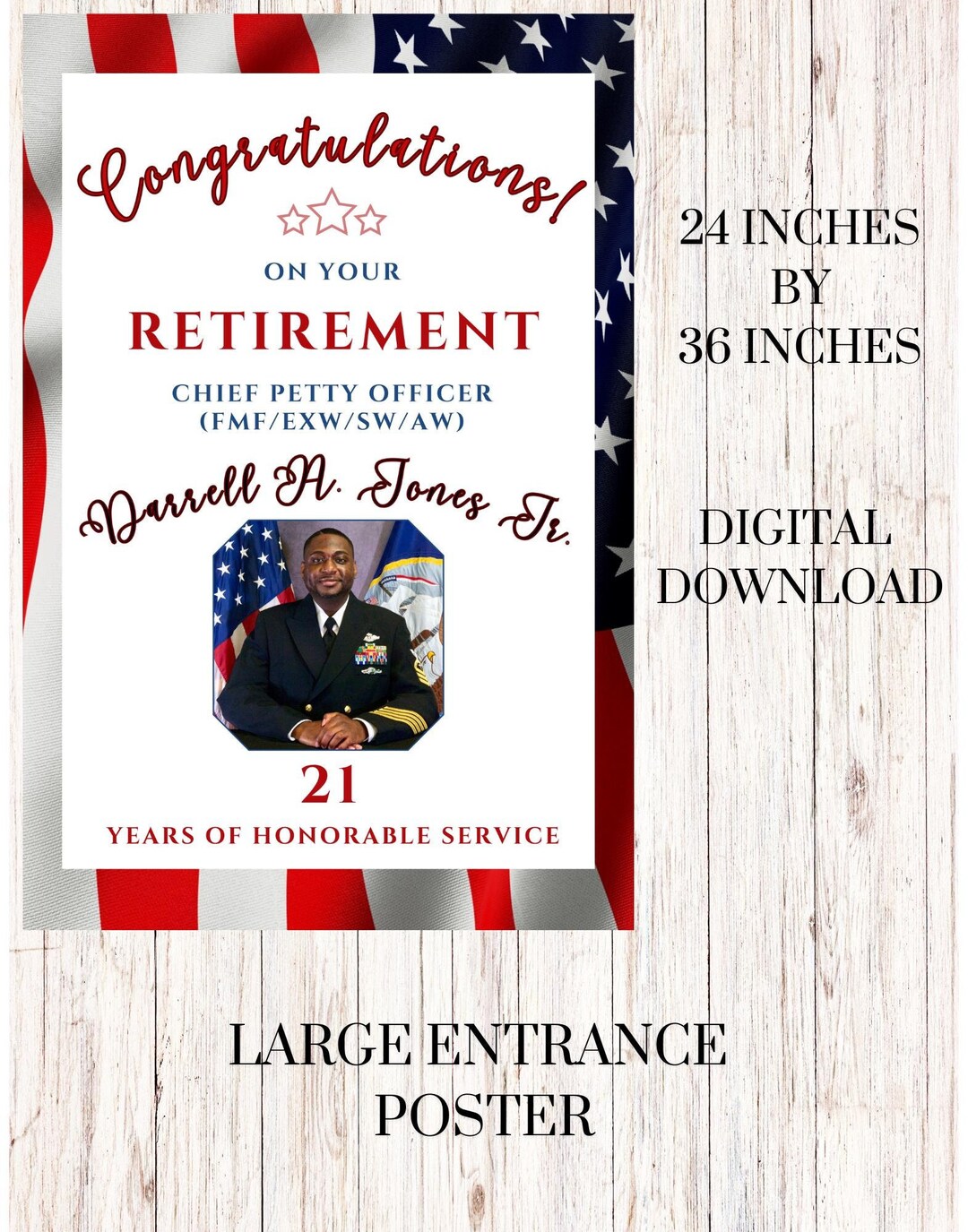 Large Military Ceremony Poster Customize for Your Special Event - Etsy