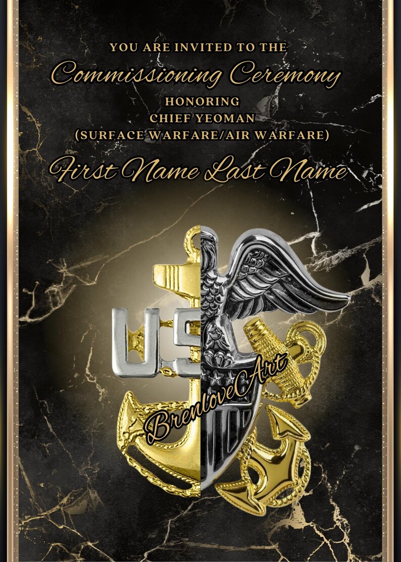 Commissioning Ceremony Invitation - Etsy