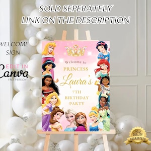 Princess Birthday Party Pack, Princess Party Favor, Princess Party ...