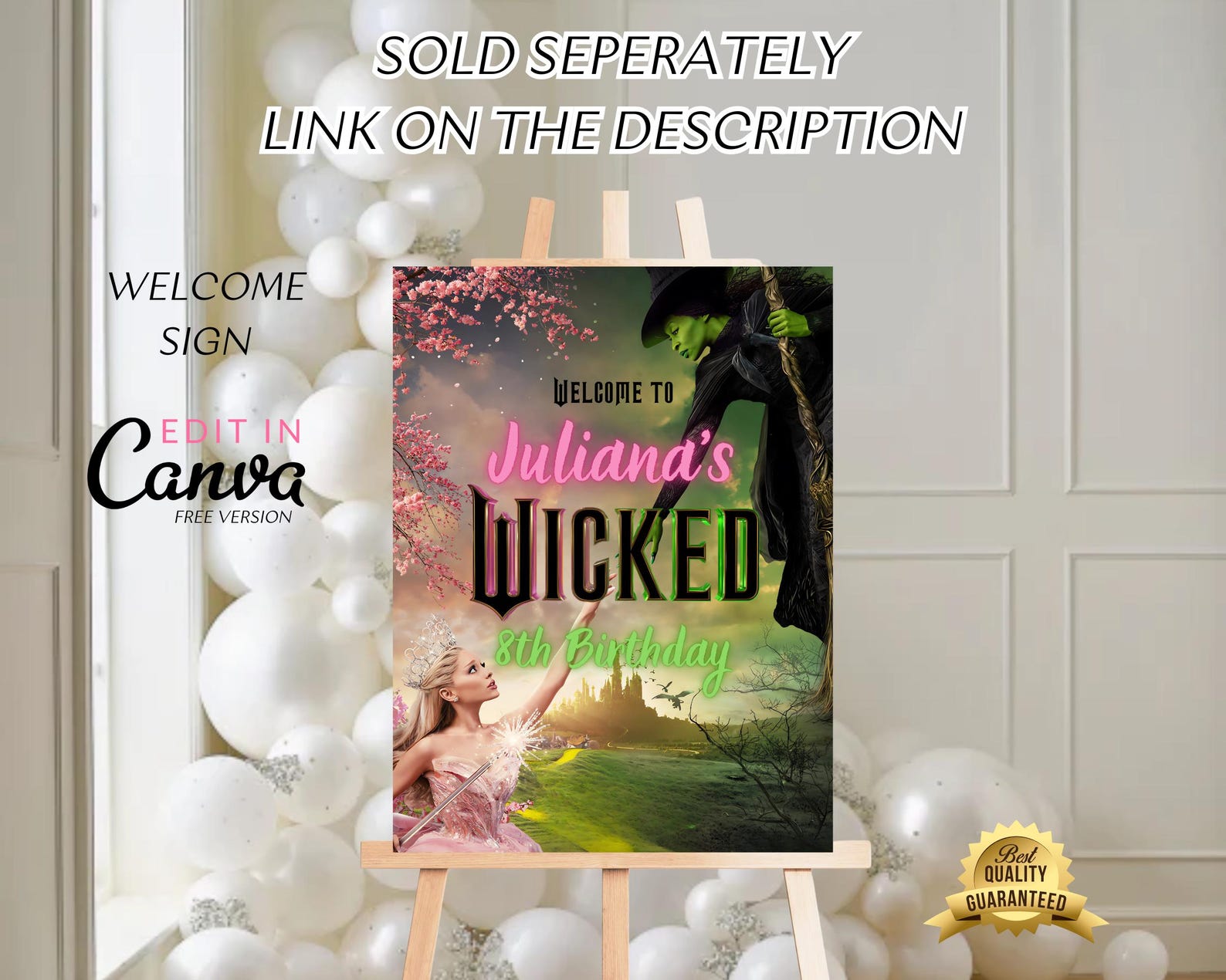 Wicked Birthday Party Invitation, Wicked Party Invitation, WICKED ...