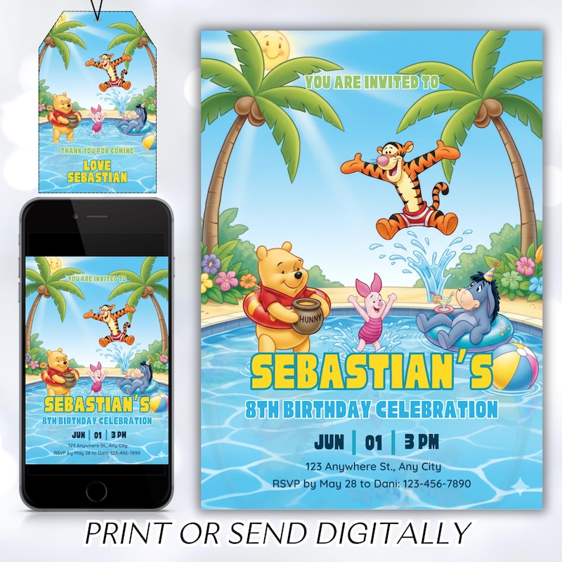 Winnie the Pooh Summer - Etsy