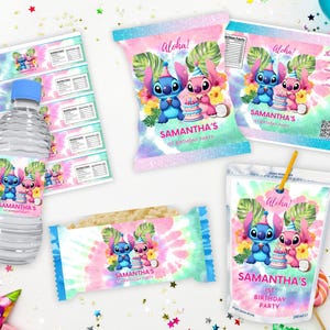 Stitch Birthday Party Pack, Stitch Party Favor, Stitch Party Package ...