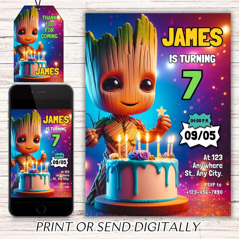 Groot Card - Etsy