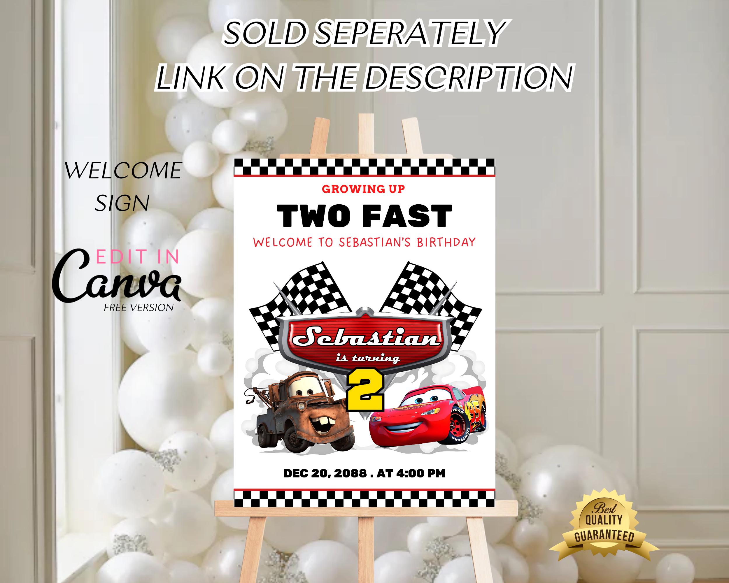 Cars Birthday Party Pack, Cars Party Favor, Cars Party Package, Cars ...